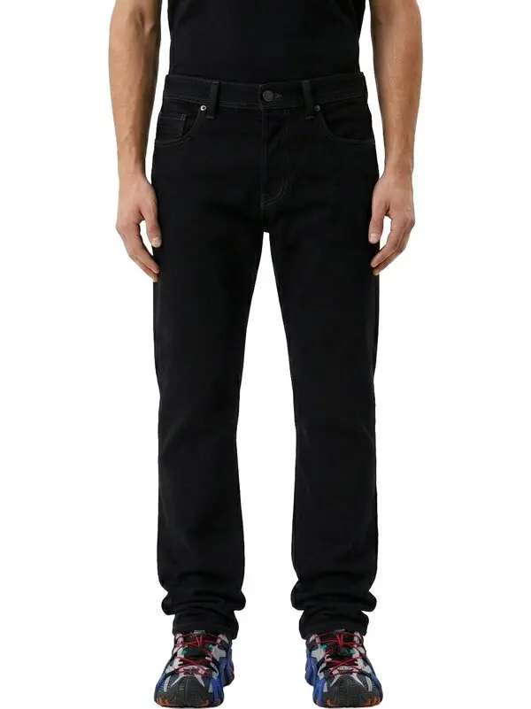 DIESEL® 5-pocket Straight Leg Jeans - Black