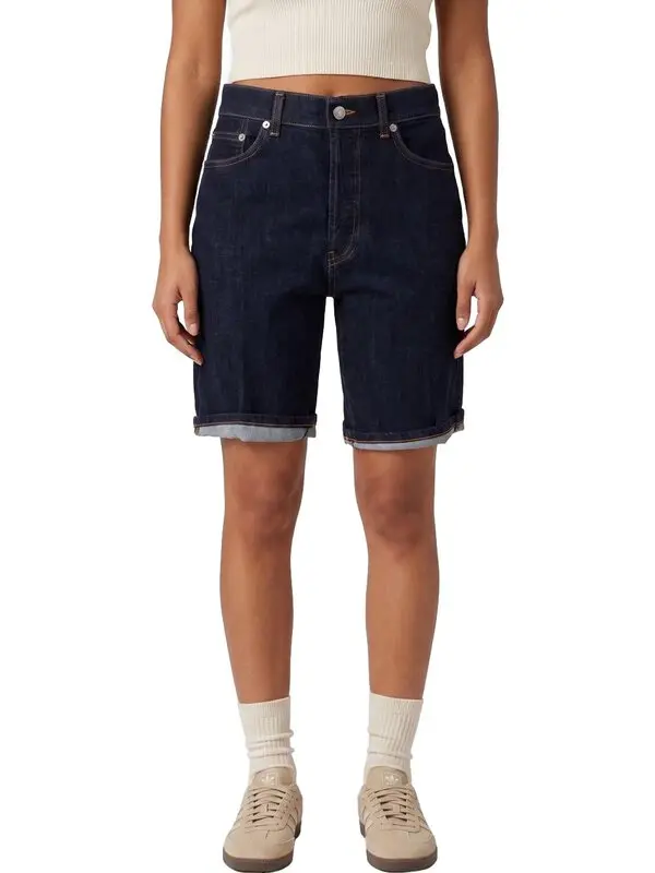 DONDUP Stretch Denim Shorts - Blue
