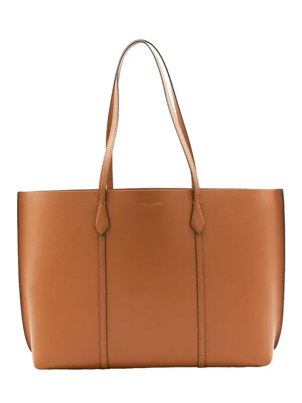 Tory Burch Perry Leather Shopping Bag - Brown