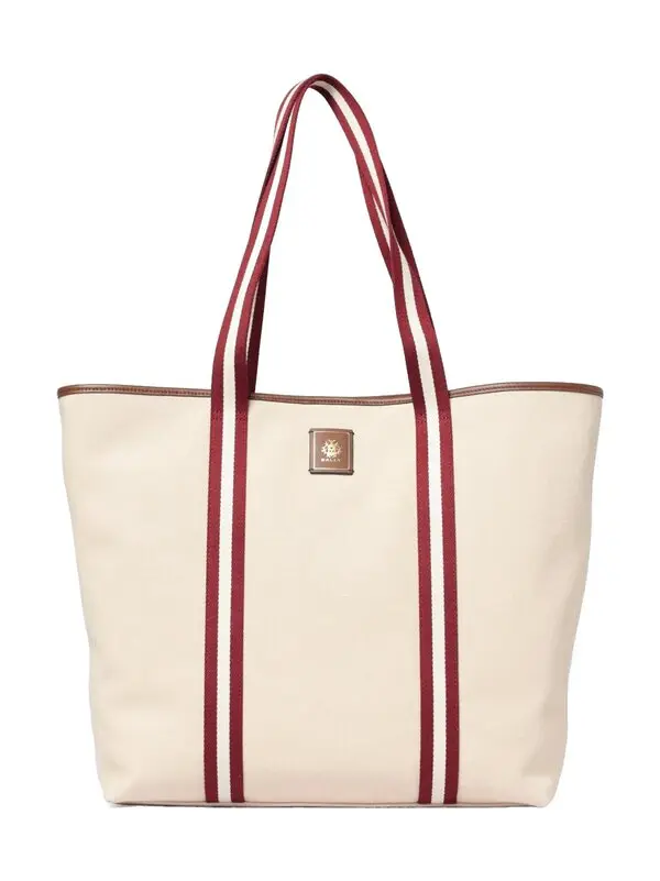 Bally Canvas Tote Bag - Beige