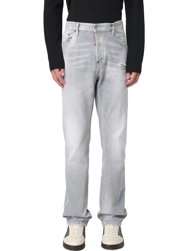 Dsquared2 Distressed Wash Jeans - Grey