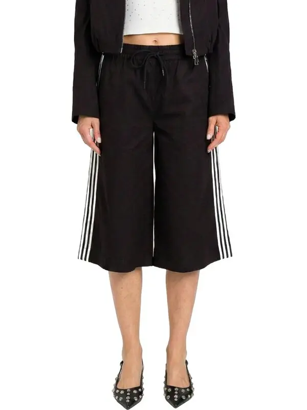 TWINSET Cotton Jogging Shorts - Black