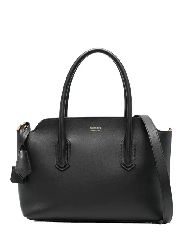 TOM FORD Leather Shoulder Bag - Black