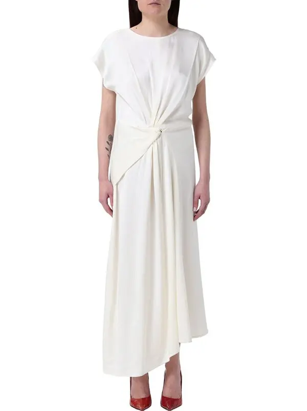Victoria Beckham Aria Draped Dress - Ivory