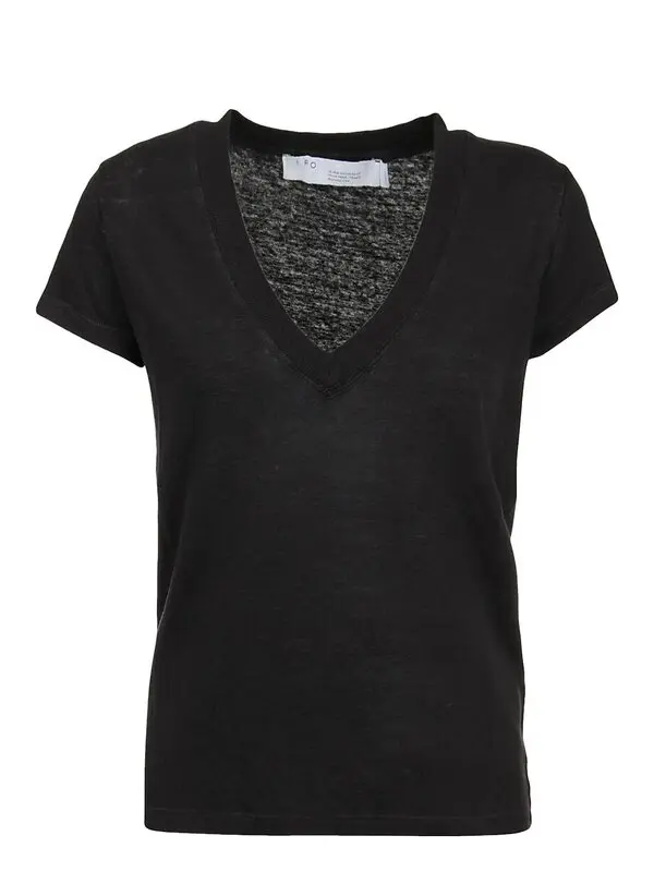 IRO PARIS V-neck T-shirt - Black