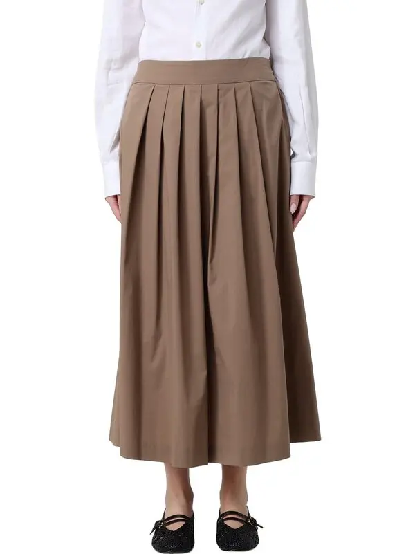 PT TORINO Cotton Poplin Midi Skirt - Rope