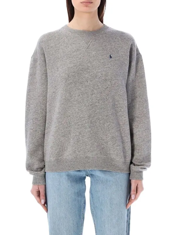 Polo Ralph Lauren Crewneck Sweatshirt With Logo Detail - Grey