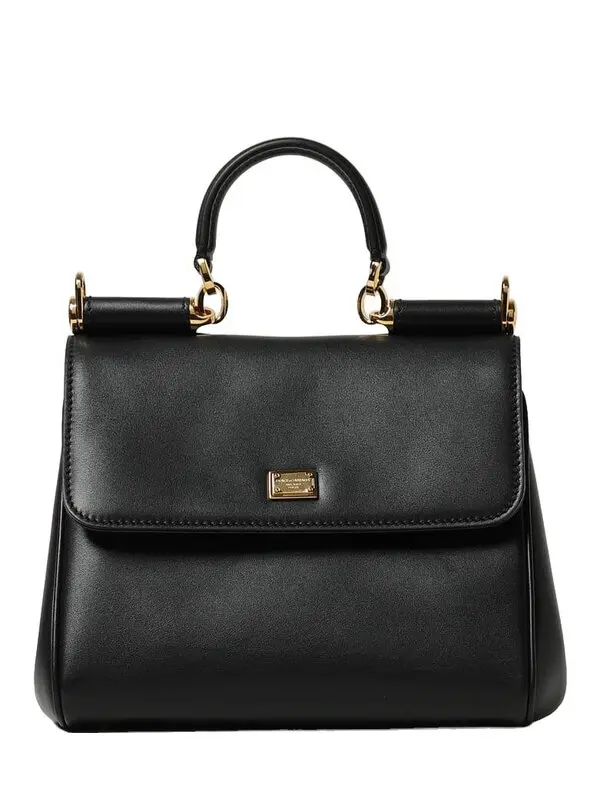 Dolce & Gabbana My Sicily Mini Leather Handbag - Black