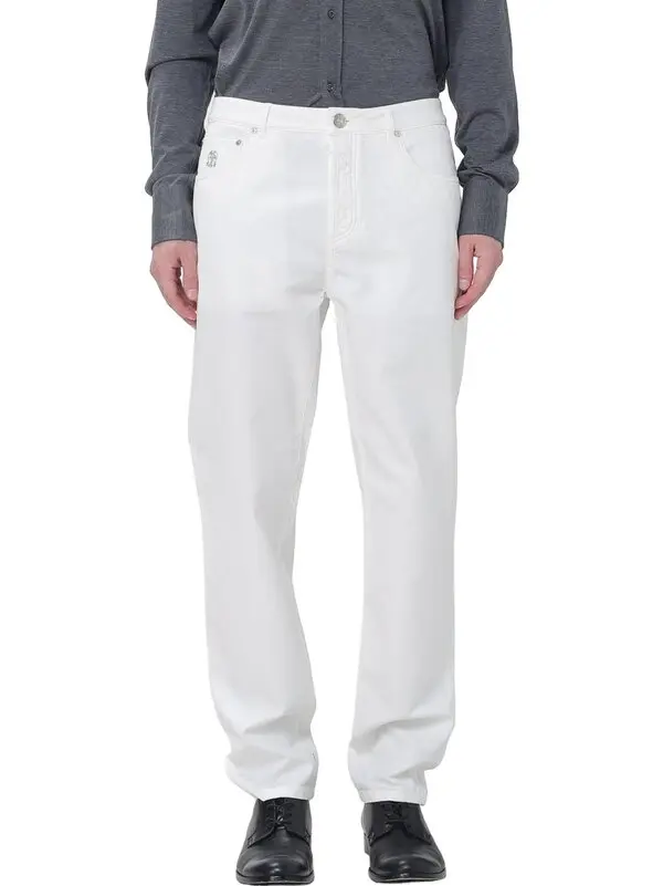 Brunello Cucinelli Straight Leg Jeans - Ice