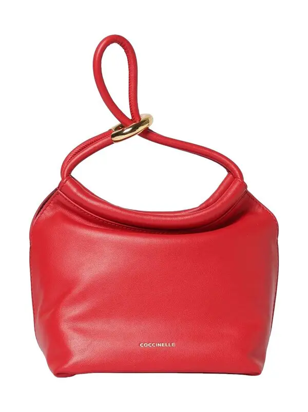 COCCINELLE Mini Bag With Tone Hoop Handle - Red