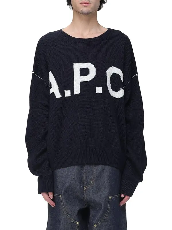 A.p.c. Logo Jumper - Blue