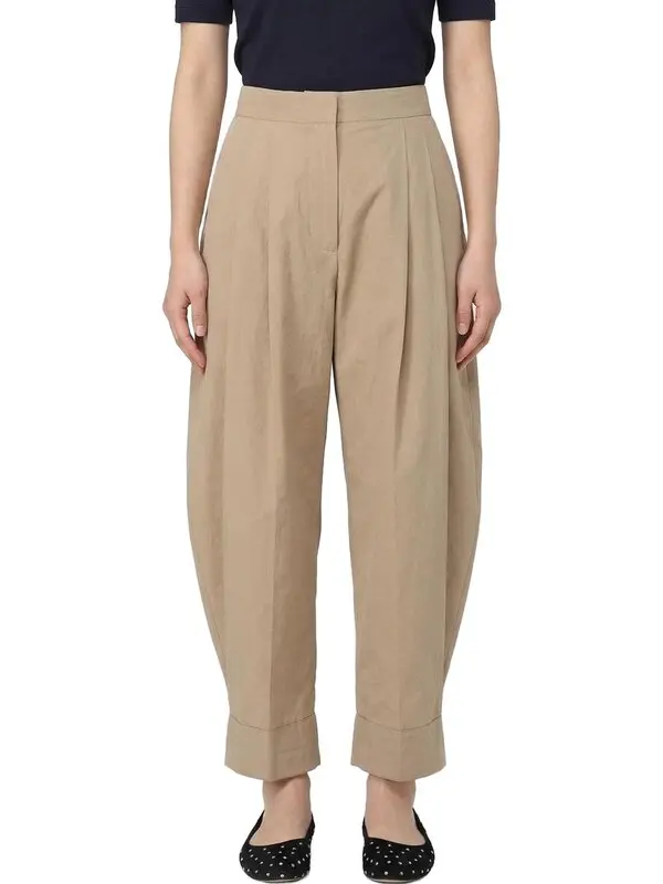 PT TORINO Cropped Twill Trousers - Beige
