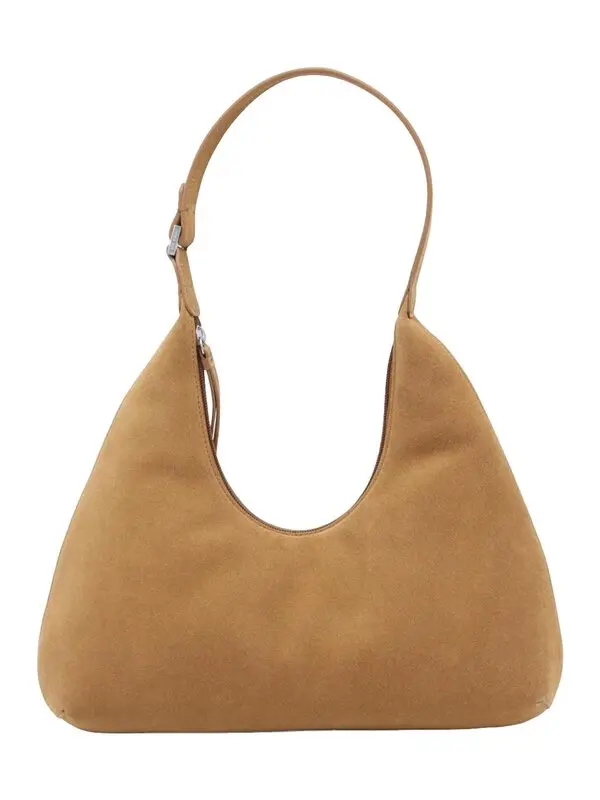 By Far Amber Suede Bag - Brown