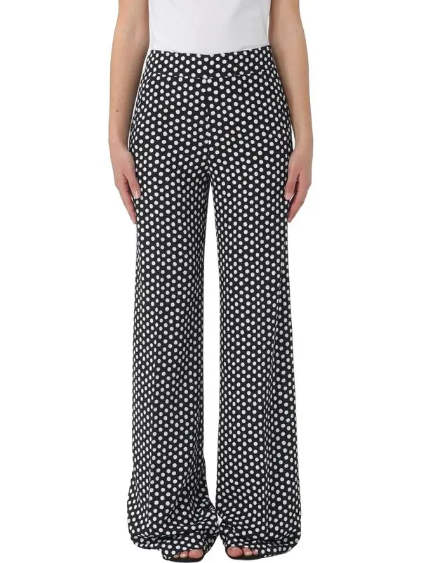 PT TORINO Polka Dot Wide Leg Trousers - Multicolor