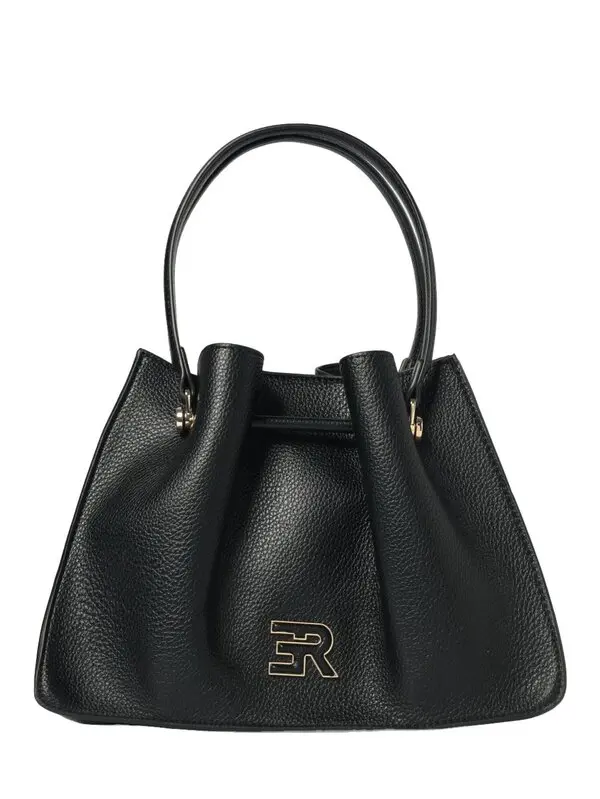 ERMANNO FIRENZE Polyurethane Bucket Bag - Black