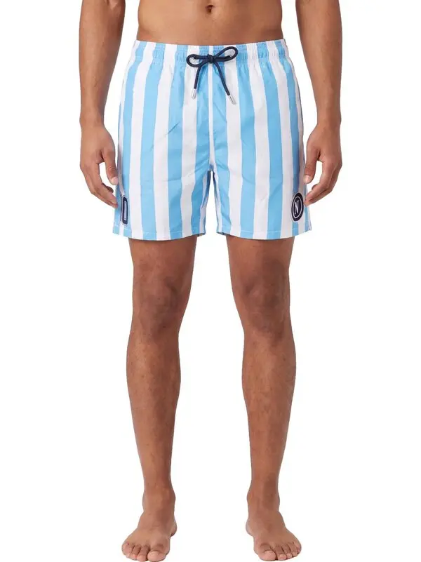 MC2 SAINT BARTH Printed Swim Shorts - Striped