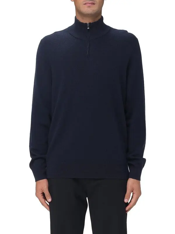 BOSS Quarter Zip Jumper - Blue