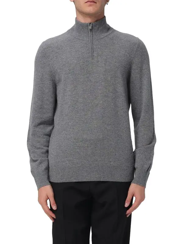 BOSS Quarter Zip Jumper - Grey