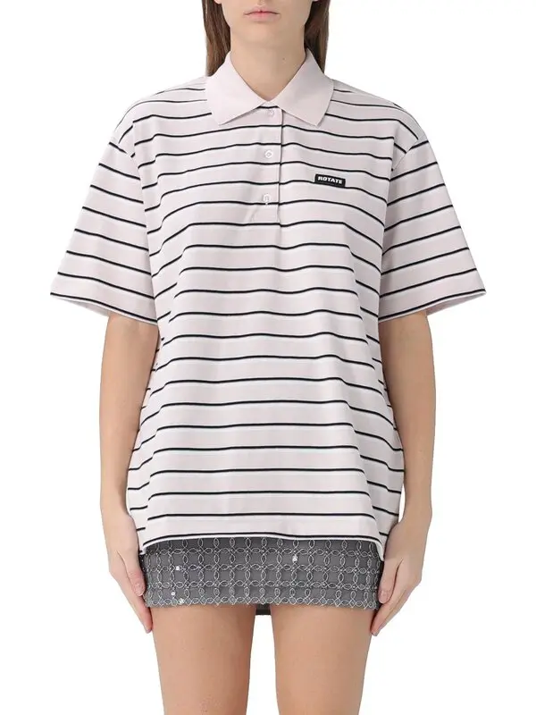 ROTATE BY BIRGER CHRISTENSEN Polo Shirt Colour - Striped