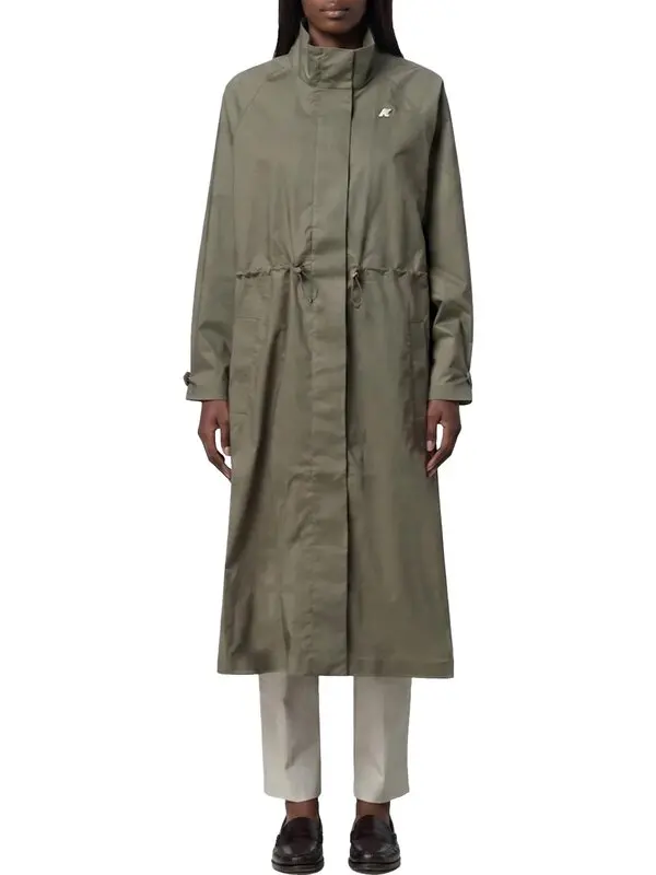 K-WAY Cotton Blend Parka - Green
