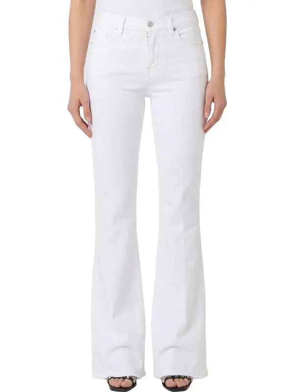 7 For All Mankind Flared Jeans - White