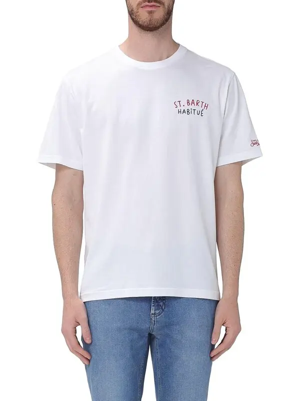 MC2 SAINT BARTH Printed Cotton T-shirt - White 2