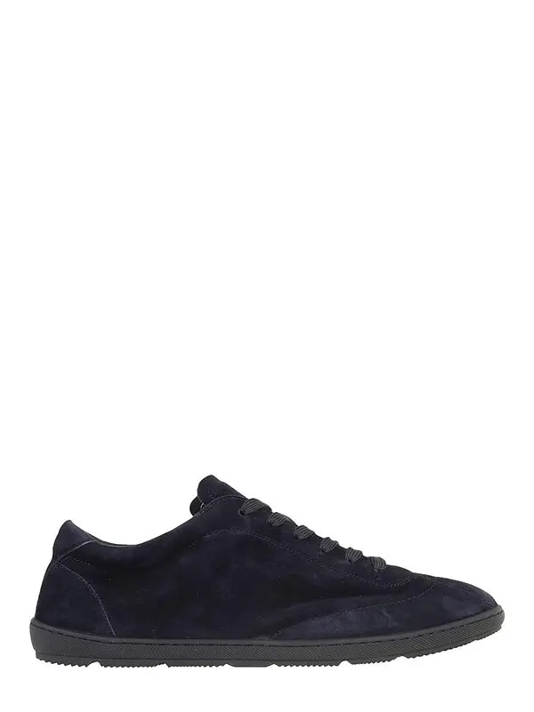 Brunello Cucinelli Suede Lace-up Sneakers - Blue
