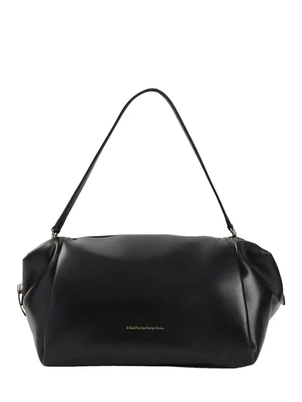 Carven Leather Shoulder Bag - Black