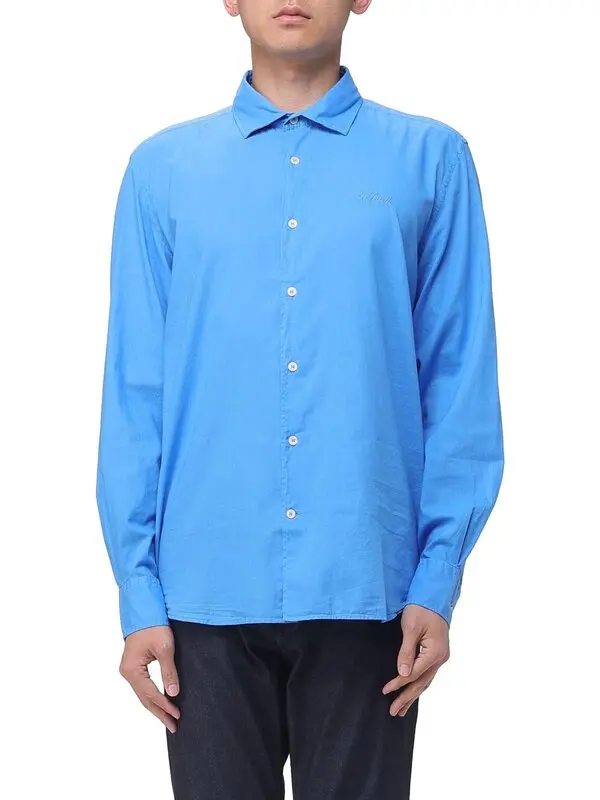 MC2 SAINT BARTH Linen Shirt - Blue
