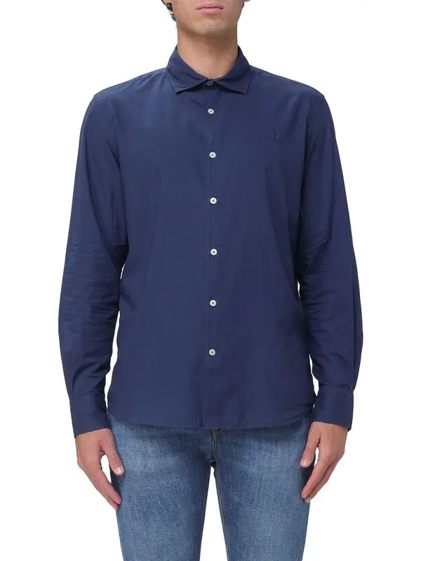 MC2 SAINT BARTH Linen Shirt - Navy