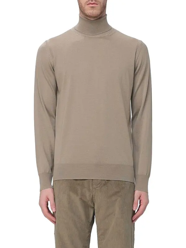 PAOLO PECORA Fine Knit Roll Neck Jumper - Grey