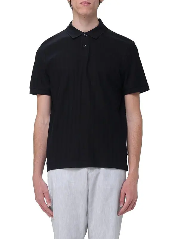 BOSS Cotton Polo Shirt - Black