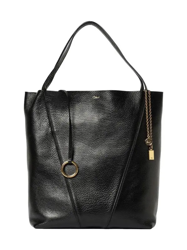 Chloé Leather Shoulder Bag - Black