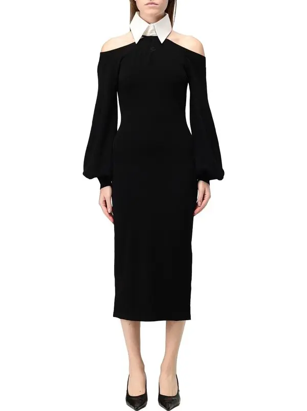 Karl Lagerfeld Long Sleeve Dress - Black