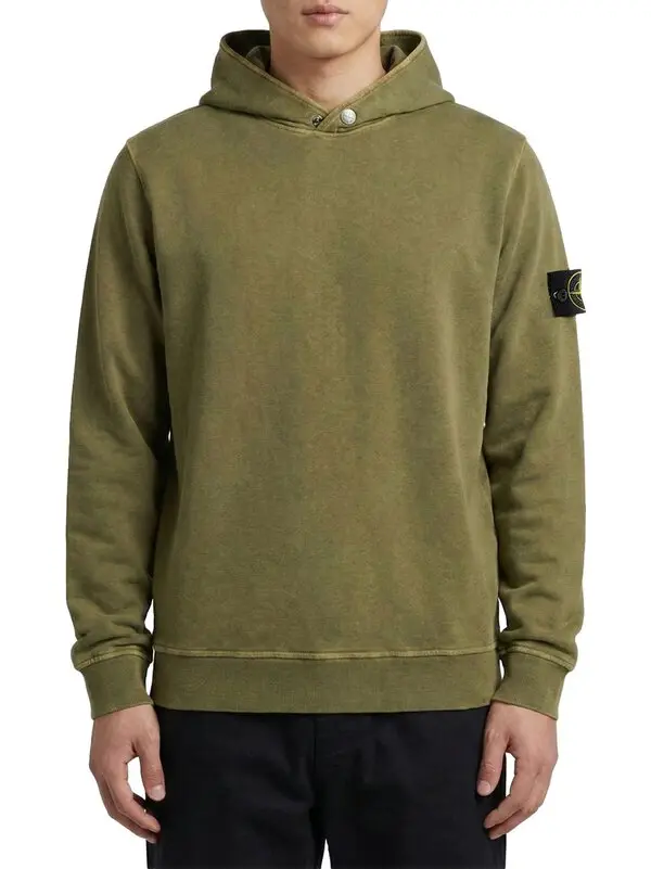Stone Island Cotton Hoodie - Green