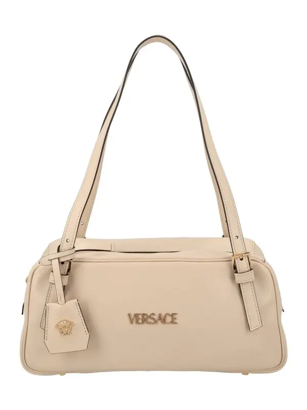 Versace Leather Tag Bag - Ivory