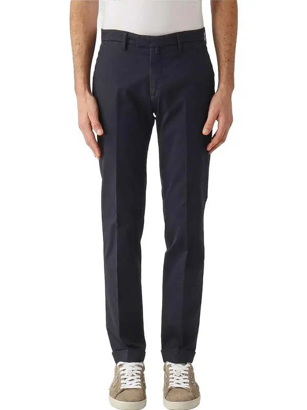 BRIGLIA 1949 Stretch Cotton Chino Trousers - Navy