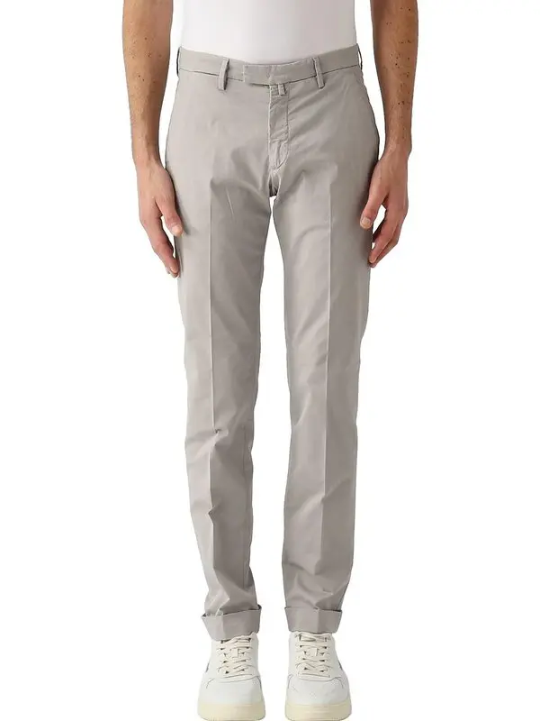 BRIGLIA 1949 Stretch Cotton Chino Trousers - Pearl