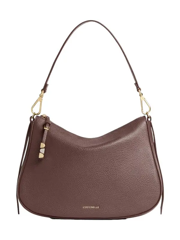 COCCINELLE Leather Shoulder Bag - Red Purple
