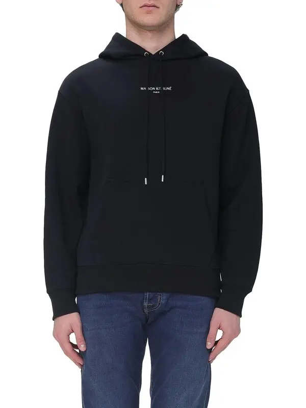 Maison Kitsuné Organic Cotton Hoodie - Black