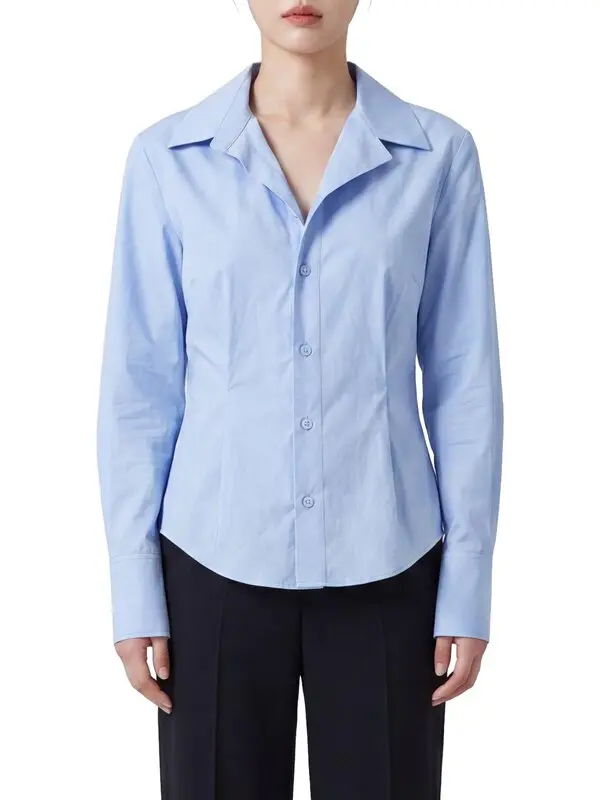 Attico Cotton Shirt - Blue