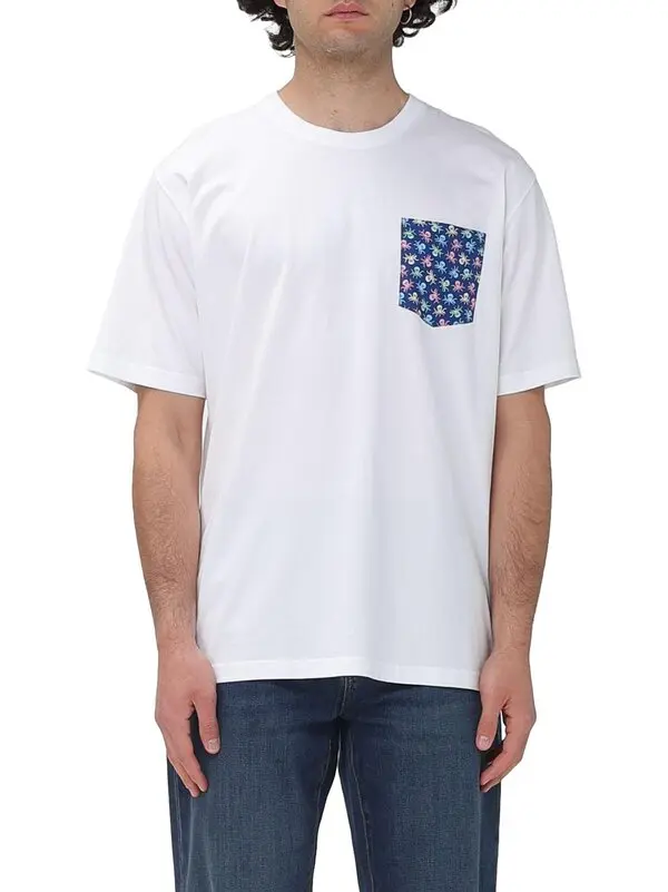 MC2 SAINT BARTH Cotton T-shirt With Patch Pocket - White 1