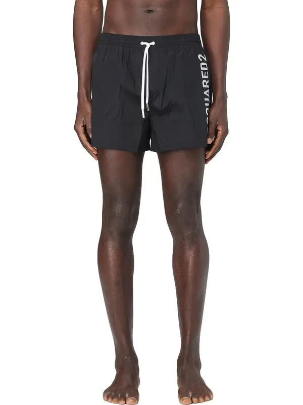 Dsquared2 Swim Shorts With Logo - Black