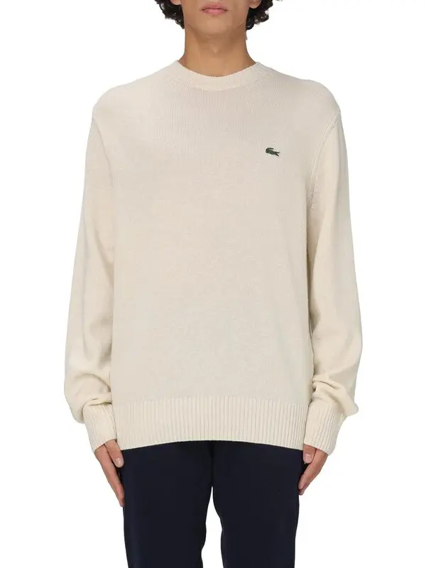 Lacoste Crew Neck Jumper - Yellow Cream