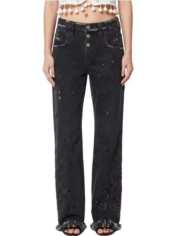 Isabel Marant Étoile Amia Denim Jeans - Black
