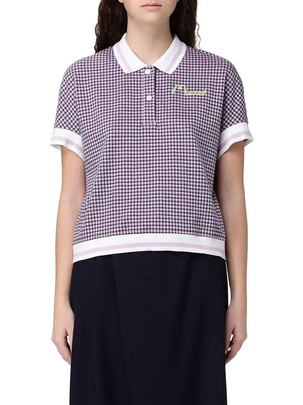 Marni Vichy Cotton Polo Shirt - Blush Pink