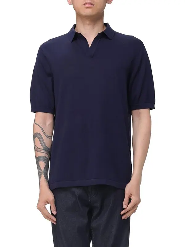 MC2 SAINT BARTH Cotton Polo Shirt - Navy