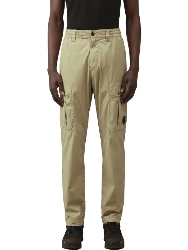 C.P. COMPANY Stretch Cotton Blend Cargo Trousers - Grey