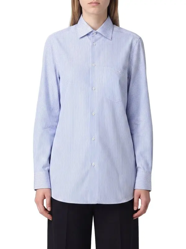 MAISON MARGIELA Striped Cotton Shirt - White