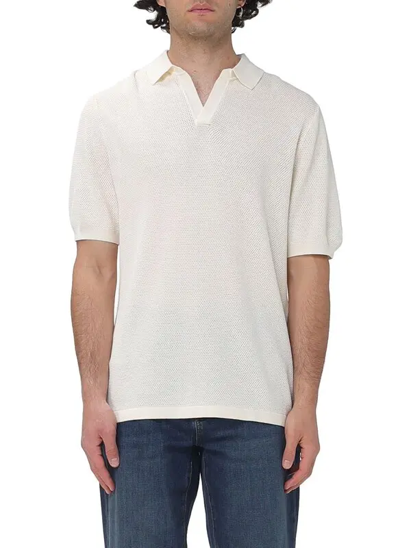 MC2 SAINT BARTH Cotton Knit Polo Shirt - Cream